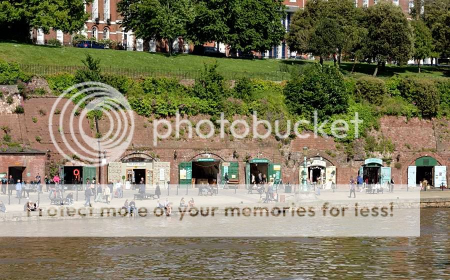 Shops in the wall at Exeter Quay, Devon | Photo Maestro